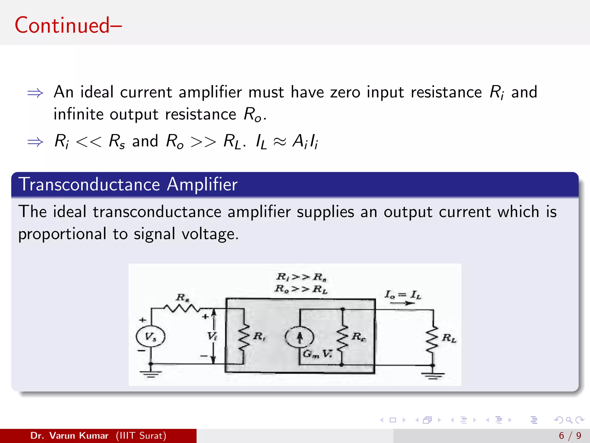 Feedback amplifier | PDF