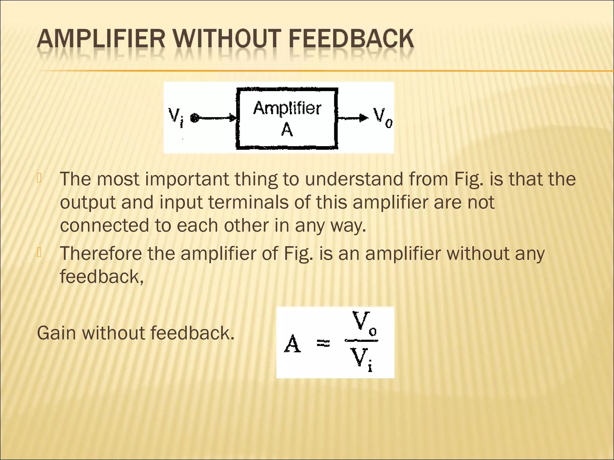 Feedback amplifiers | PPT