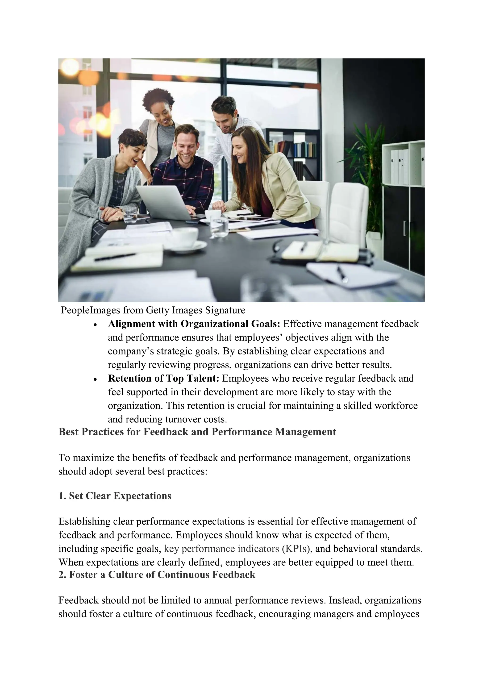 5 Best Practices for Feedback and Performance Management | Visionary ...