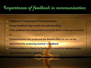 Feedback communication | PPTX