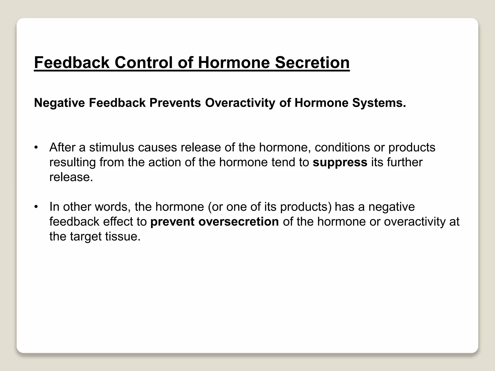 FEEDBACK CONTROL OF HORMONE SECRETION.pptx