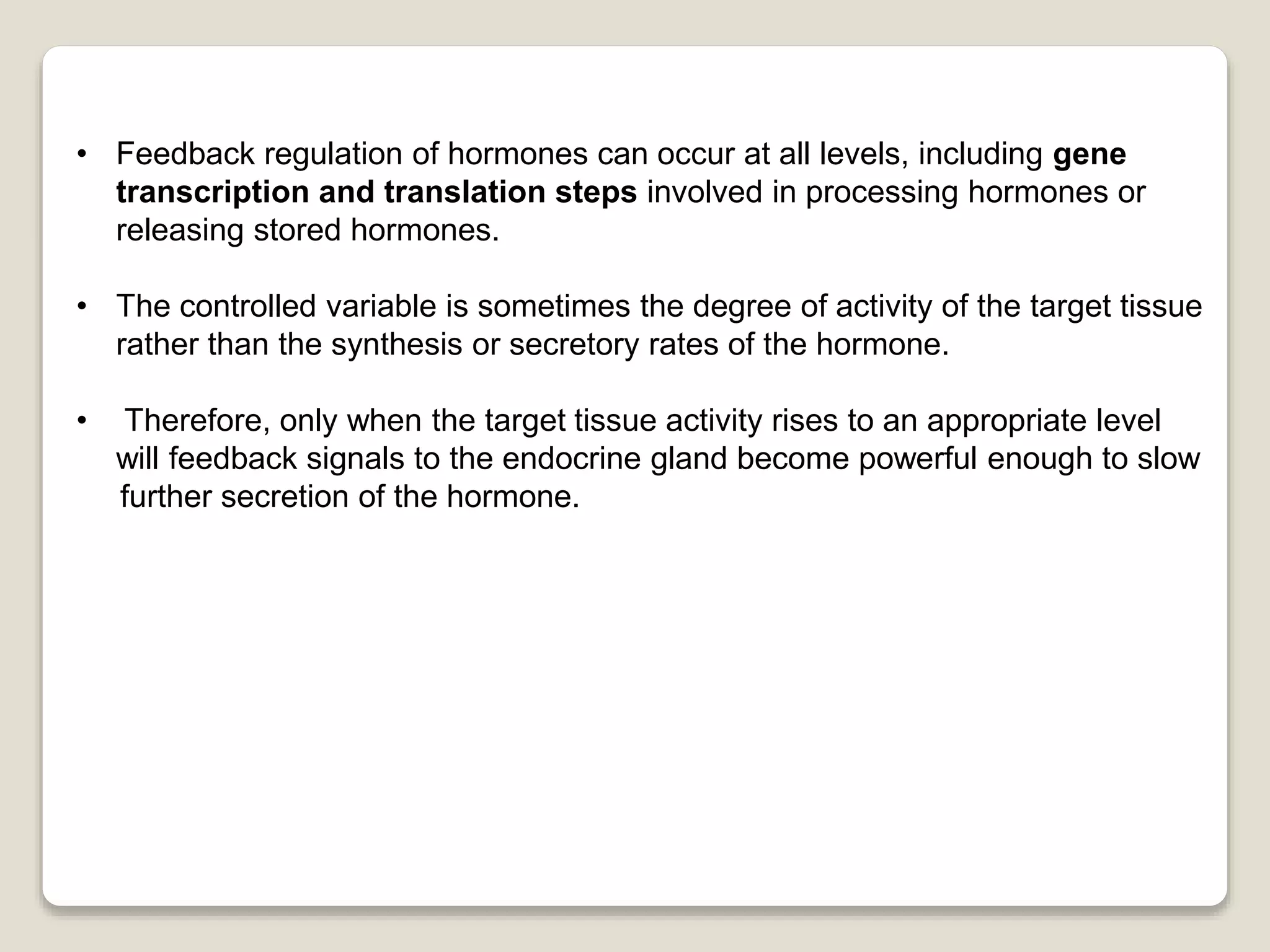 FEEDBACK CONTROL OF HORMONE SECRETION.pptx