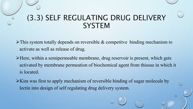 Feedback regulated drug delivery systems | PPTX | Chemistry | Science