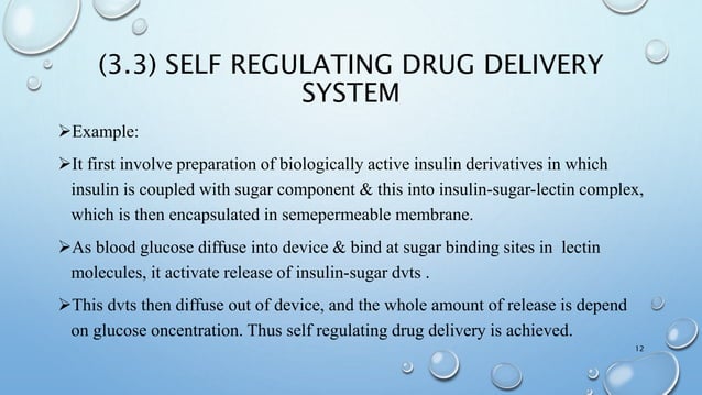 Feedback regulated drug delivery systems | PPTX | Chemistry | Science