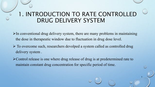 Feedback regulated drug delivery systems | PPTX | Chemistry | Science