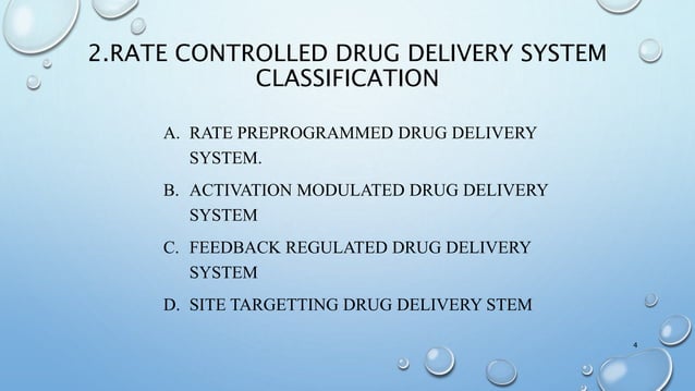 Feedback regulated drug delivery systems | PPTX | Chemistry | Science