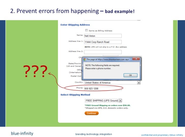 Feedback & error messages for rich internet applications