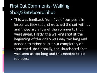 Feedback First Cut | PPT