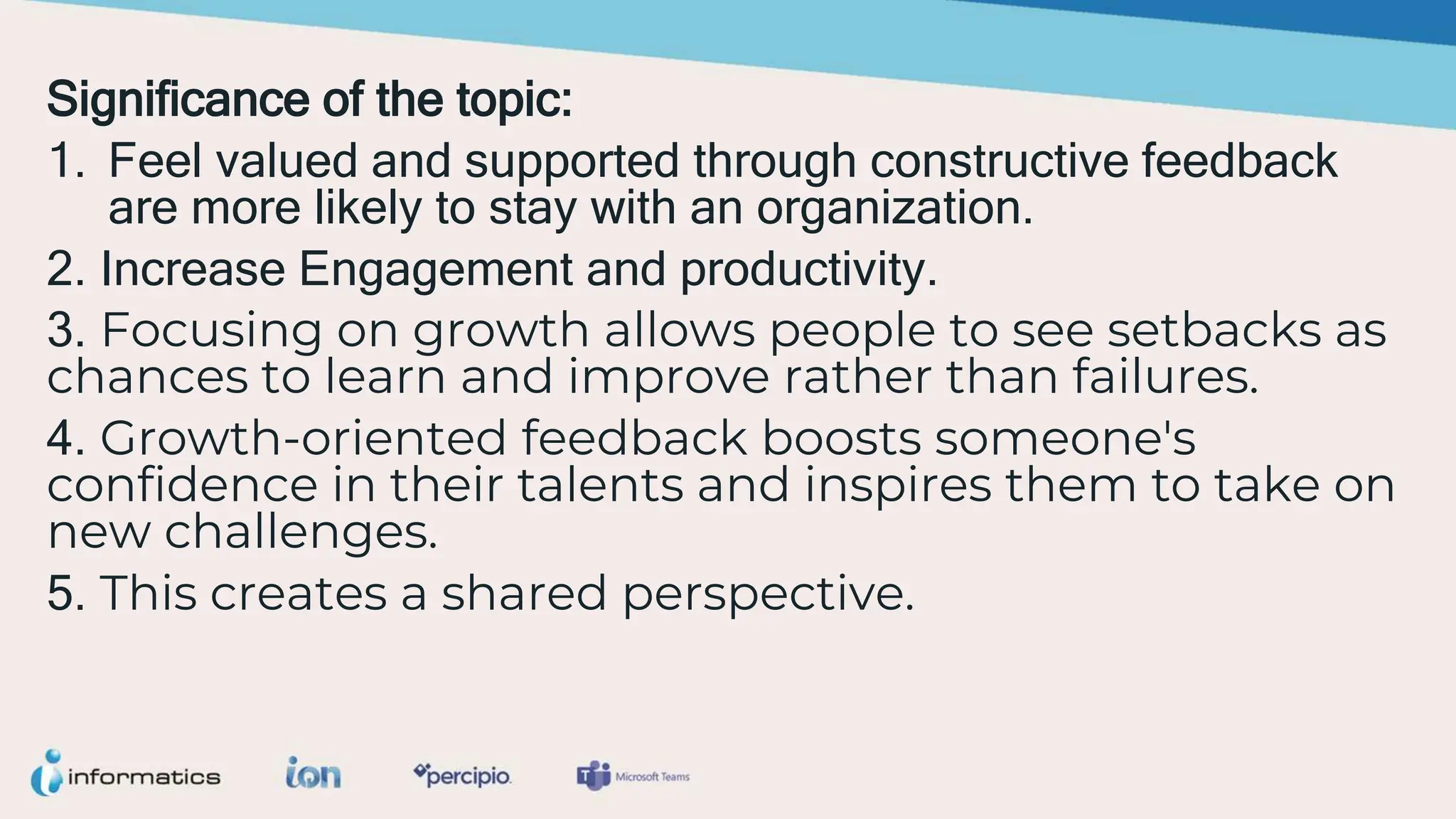 DELIVERING FEEDBACK THAT ENCOURAGES GROWTH | PPTX