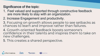 DELIVERING FEEDBACK THAT ENCOURAGES GROWTH | PPTX