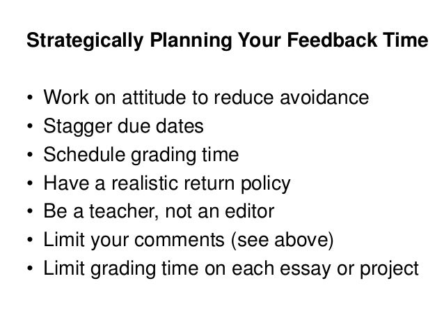 Feedback & Grading: Balancing Timeliness, Effectiveness, and Efficien…