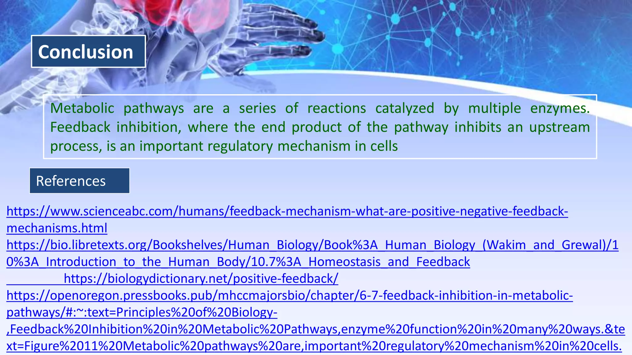 Feedback mechanism of metabolism (Positive and Negative feedback ...
