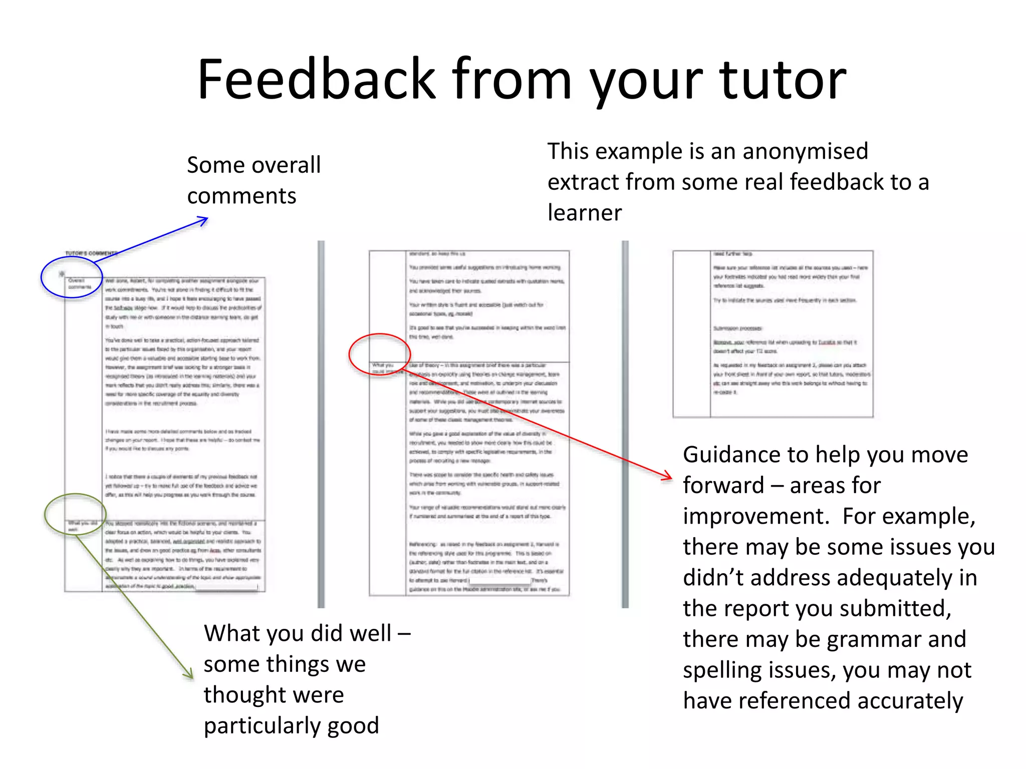 Feedback on assignments | PPTX