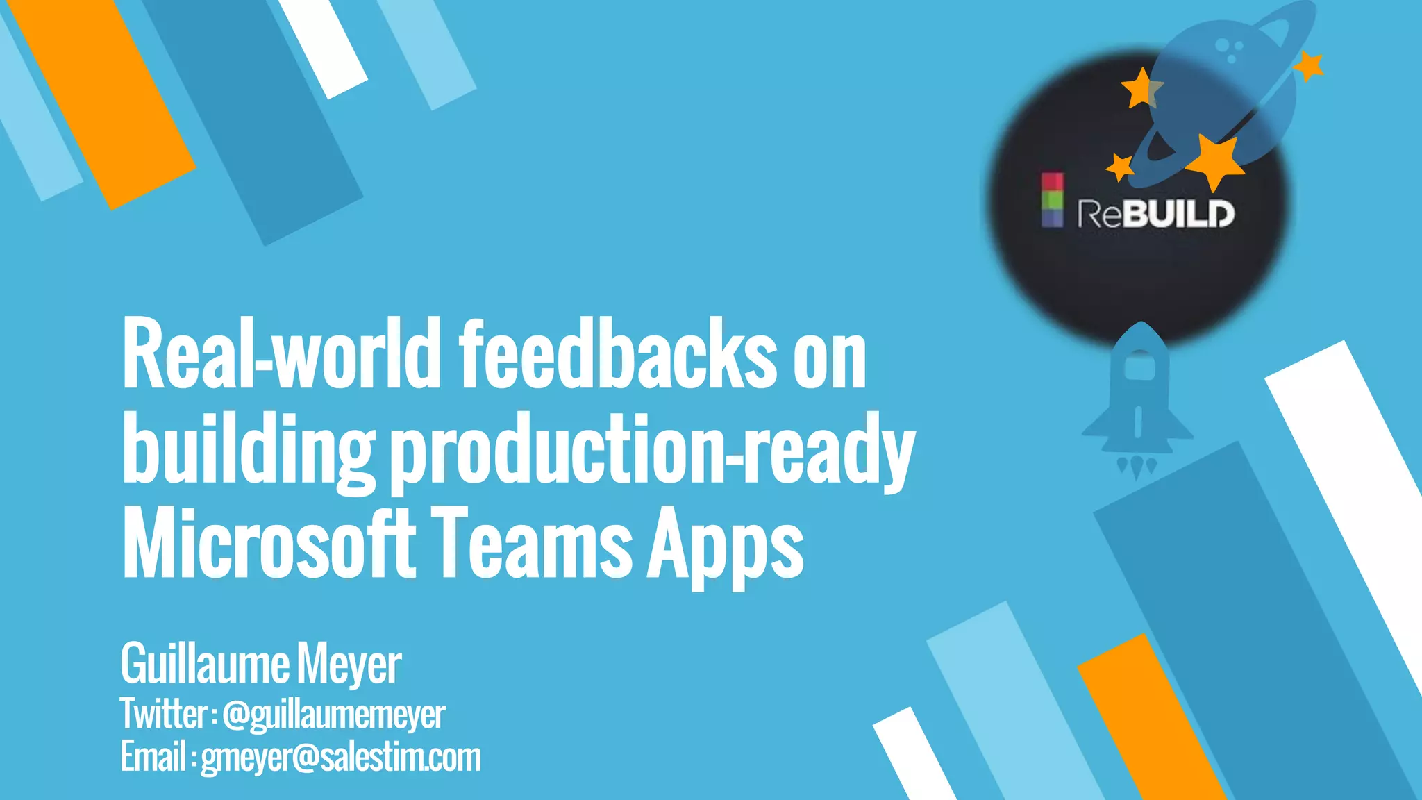 Feedback on building Production-Ready Microsoft Teams Apps | PPT