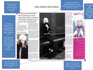Feedback on my magazine | PPTX