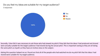 Feedback on pitch survey | PPT