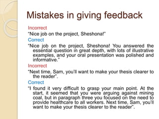 Feedback ppt | PPTX