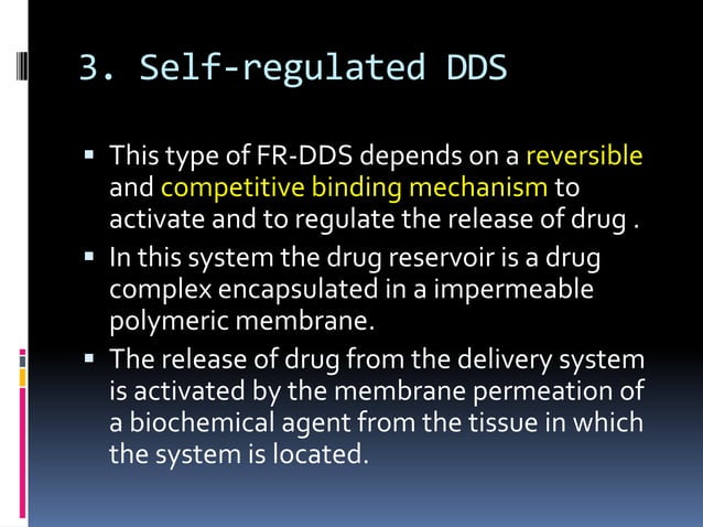 Feedback regulated drug delivery system | PPTX