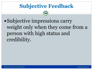 Feedback Skills | PDF
