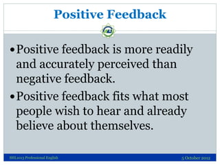 Feedback Skills | PPT