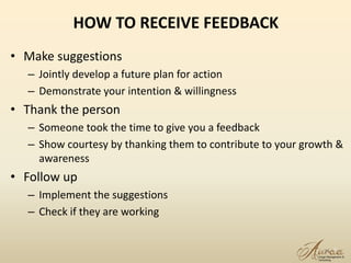 How to Give & Receive Feedback Effectively | PPTX
