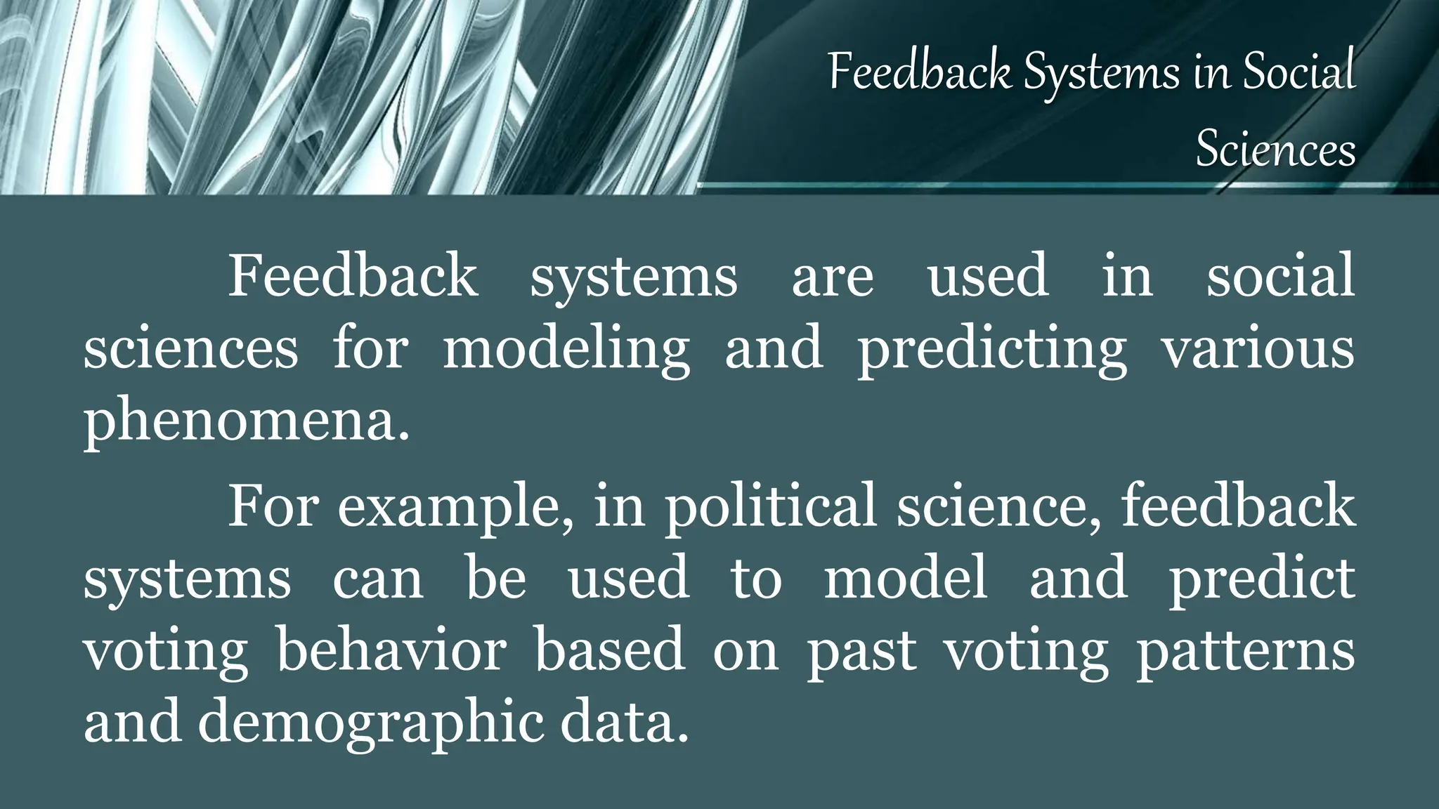 FEEDBACK SYSTEM of a closed and open loop system | PPTX
