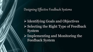 FEEDBACK SYSTEM of a closed and open loop system | PPTX