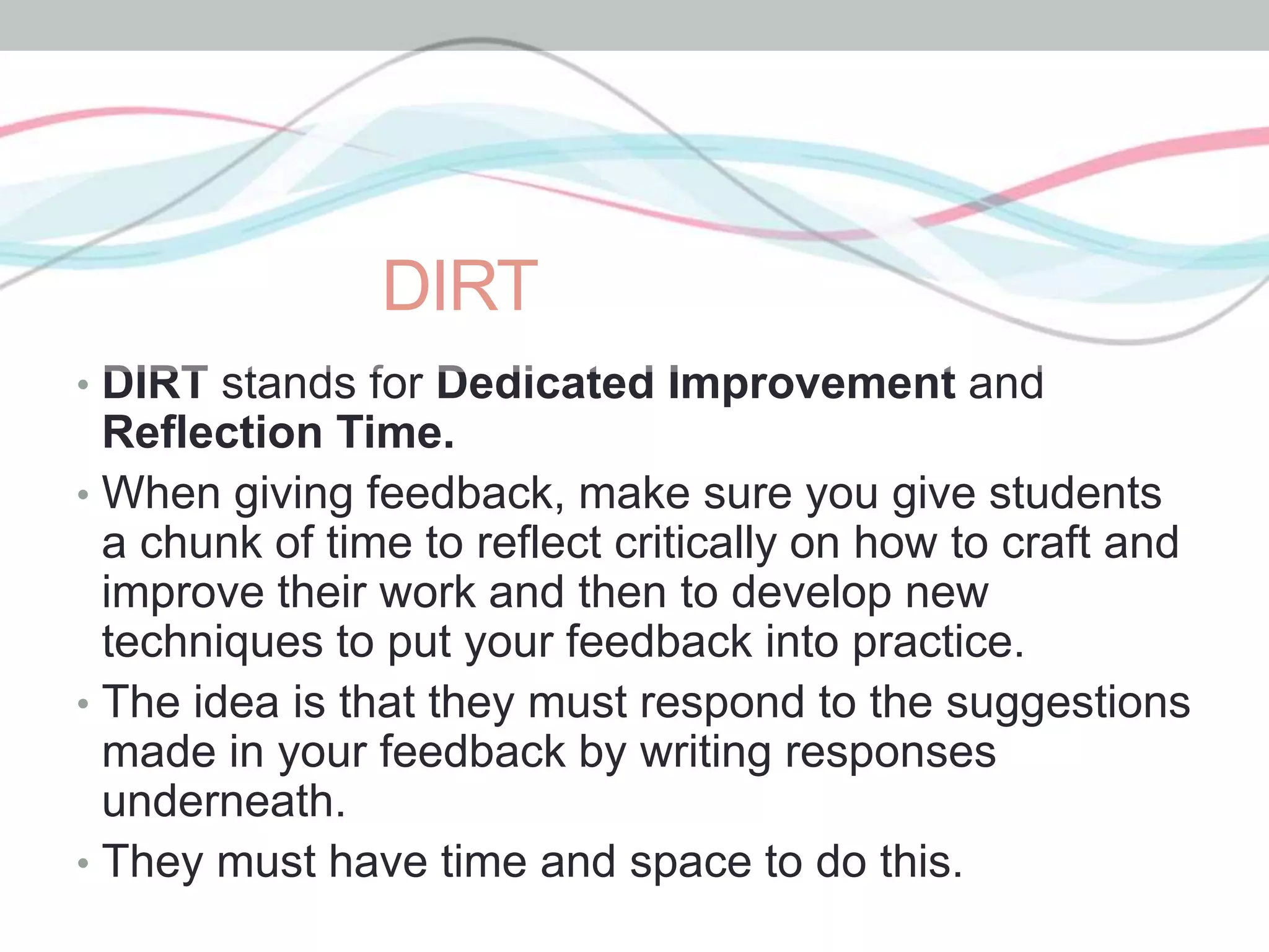 Feedback that moves learning forward | PPTX