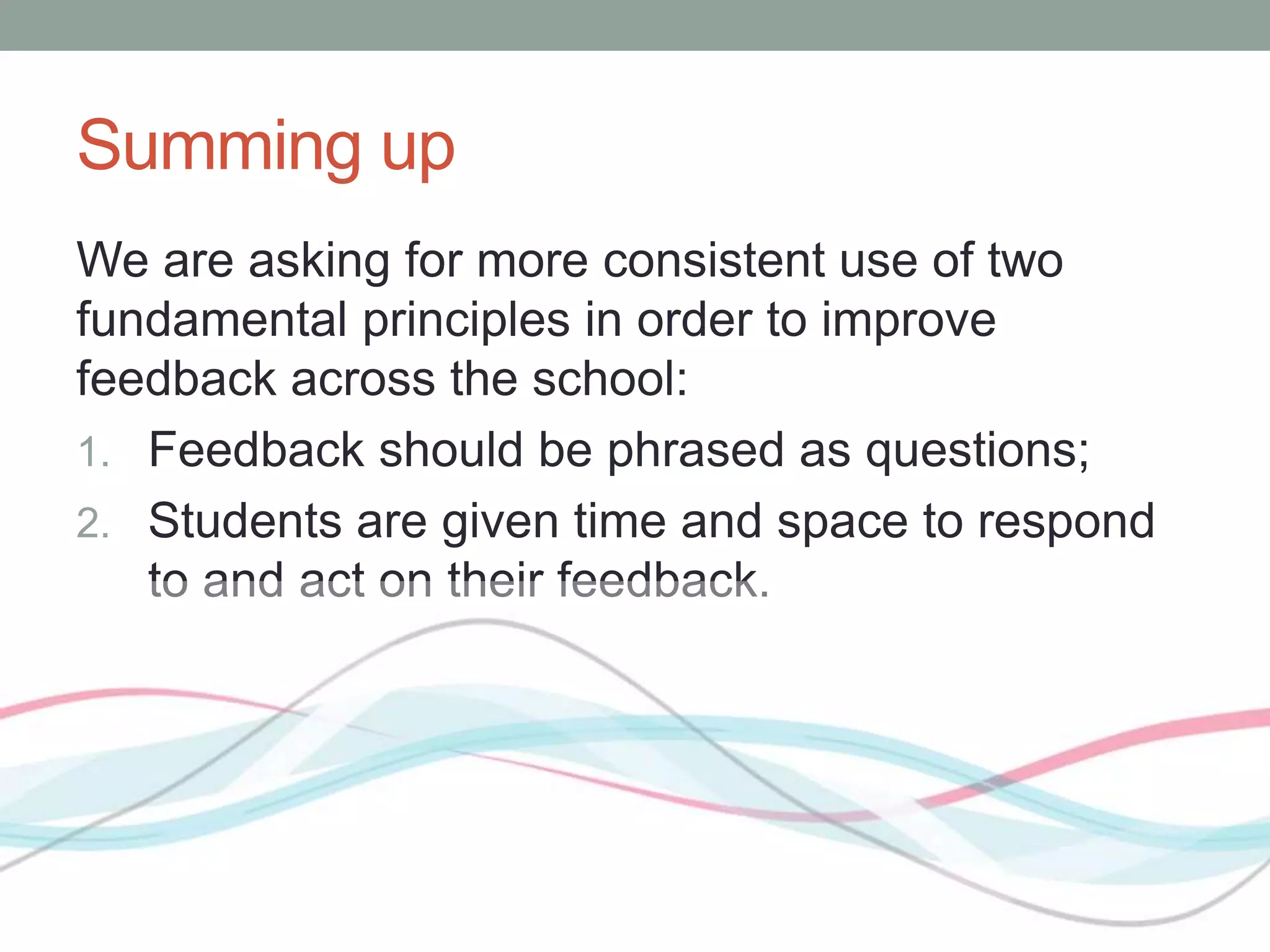 Feedback that moves learning forward | PPTX