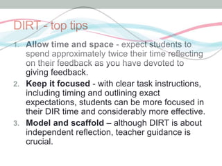 Feedback that moves learning forward | PPTX | Educational Assessment ...