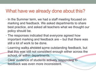 Feedback that moves learning forward | PPTX | Educational Assessment ...