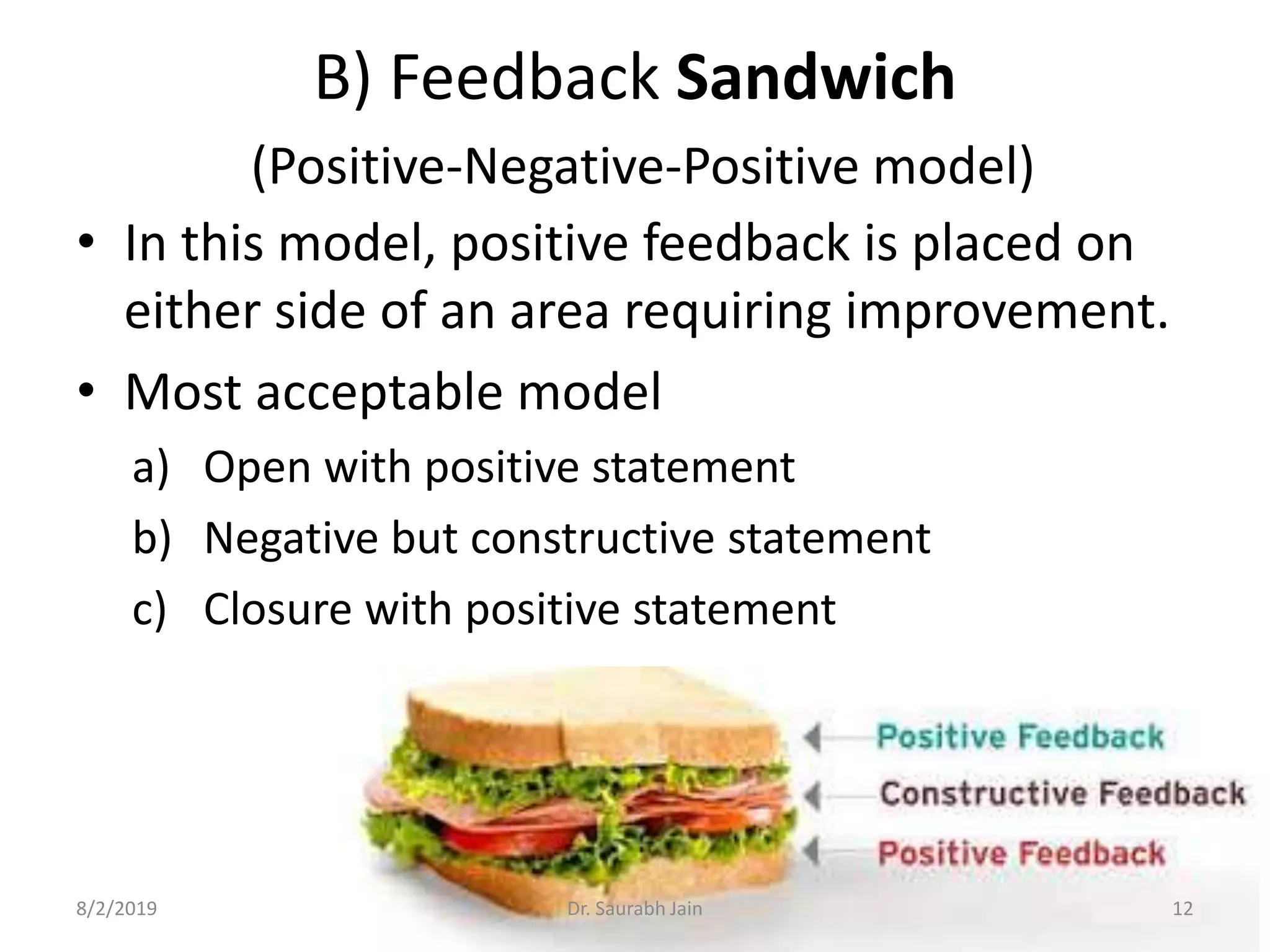 Feedback to medical students | PPTX