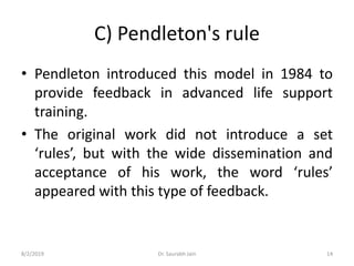 Feedback to medical students | PPTX