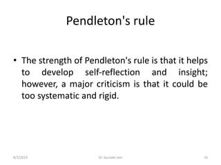 Feedback to medical students | PPTX