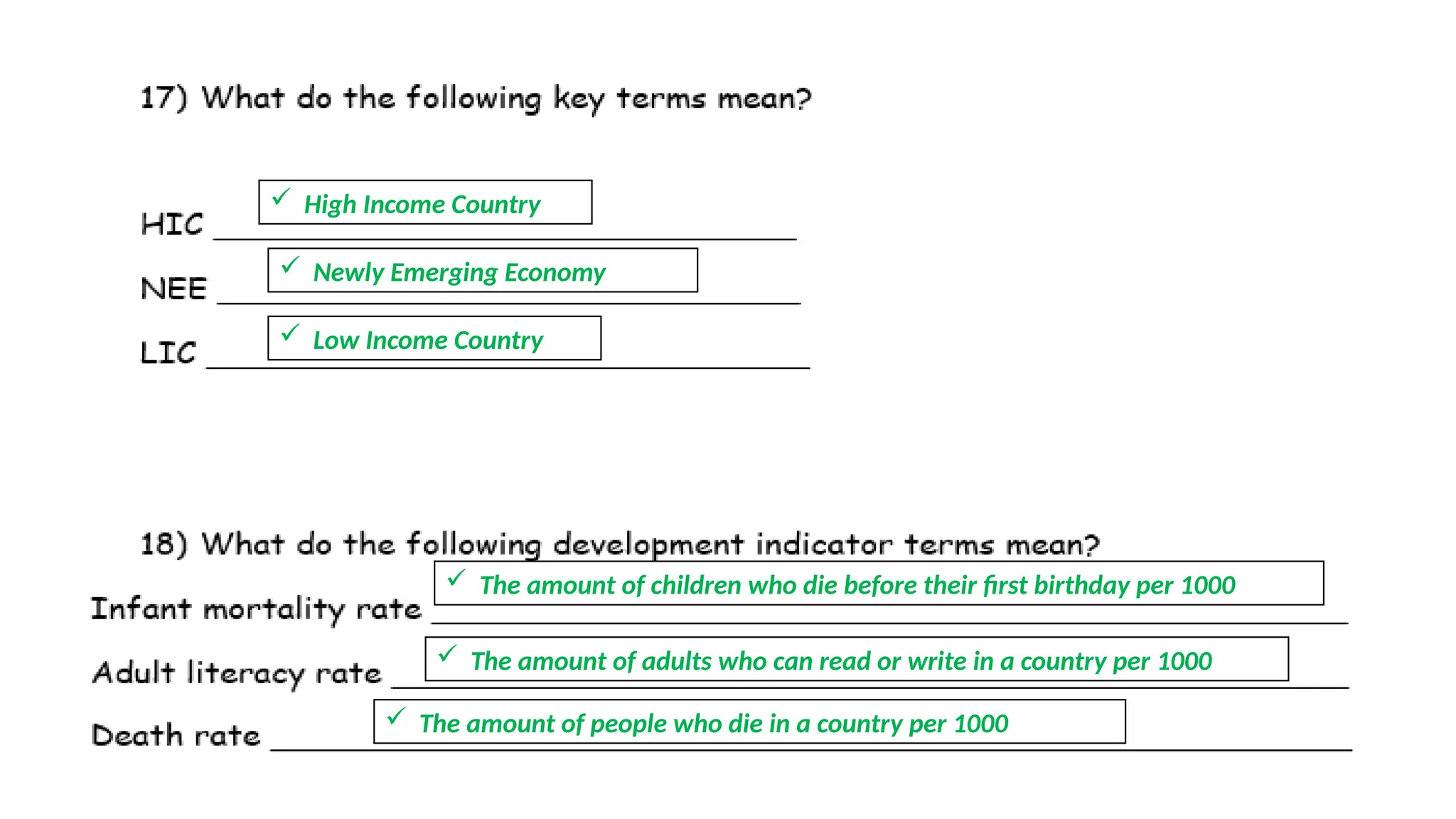 Feedback year 7 Geography Revision Booklet.pptx