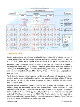 Power Distribution Feeder Automation - Application Story 2012 | PDF