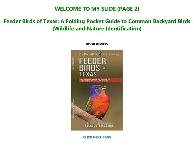 (B.O.O.K.$) Feeder Birds of Texas: A Folding Pocket Guide to Common ...
