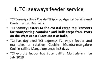 Feeder services from and into Mangalore (India) | PPTX
