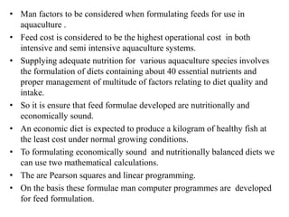 Feed formulation | PPTX