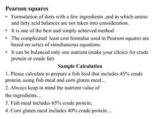Feed formulation | PPTX