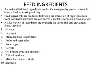 Feed formulation | PPTX