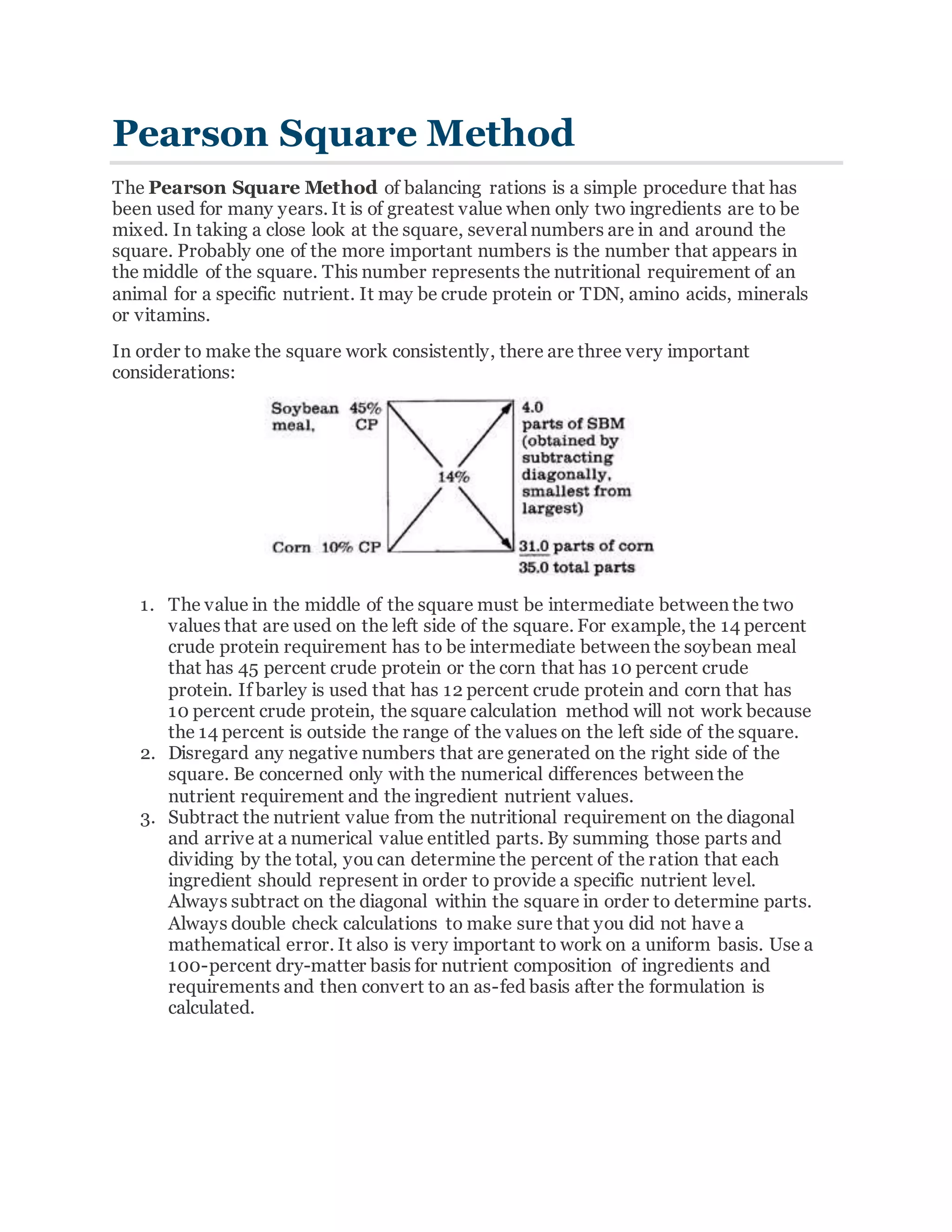 Feed formulation | DOCX