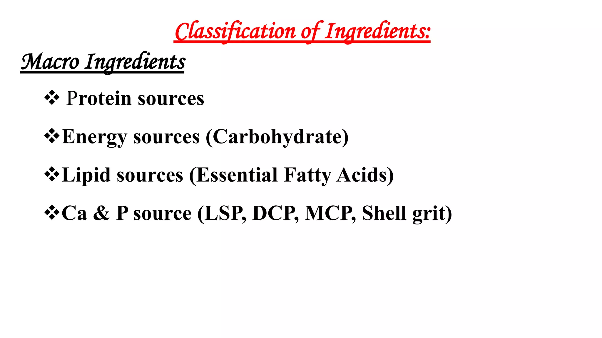 Poultry Feed formulation | PPT