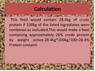 Feed formulation strategies and methods ja | PPTX