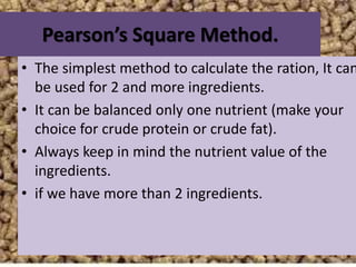 Feed formulation strategies and methods ja | PPTX