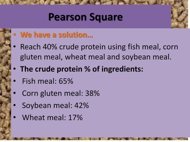 Feed formulation strategies and methods ja | PPTX | Fish and Aquariums ...
