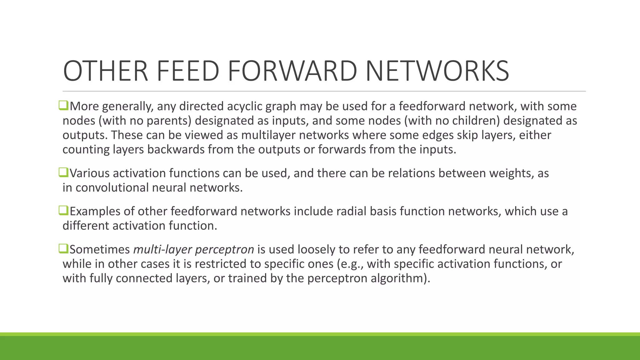 Feed forward ,back propagation,gradient descent | PPTX