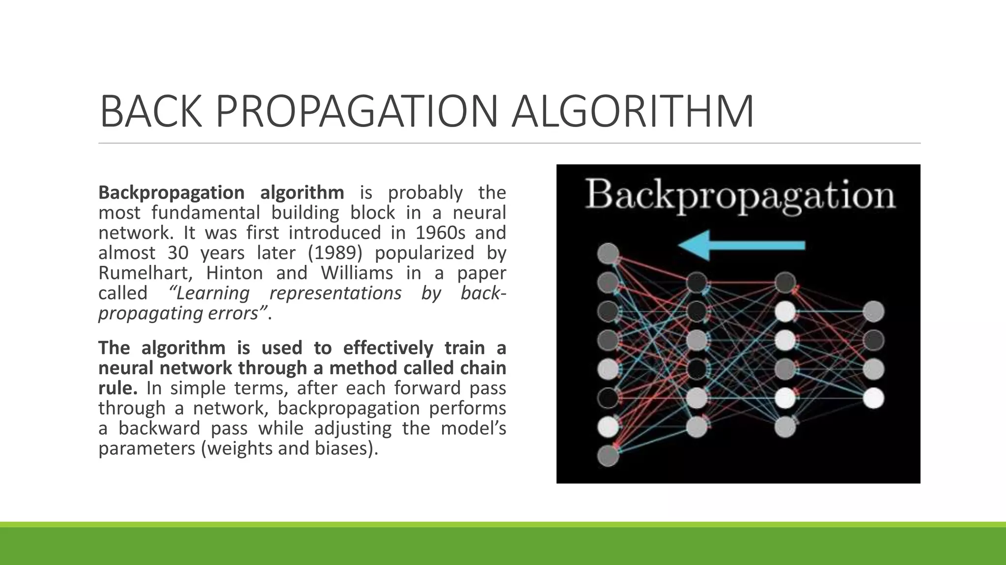 Feed forward ,back propagation,gradient descent | PPTX