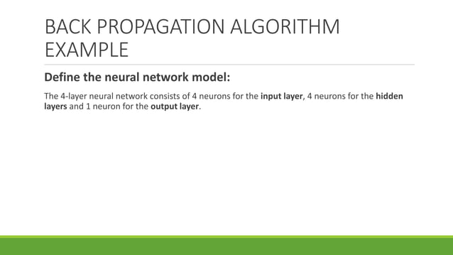 Feed Forward Back Propagationgradient Descent Pptx Artificial Intelligence Technology
