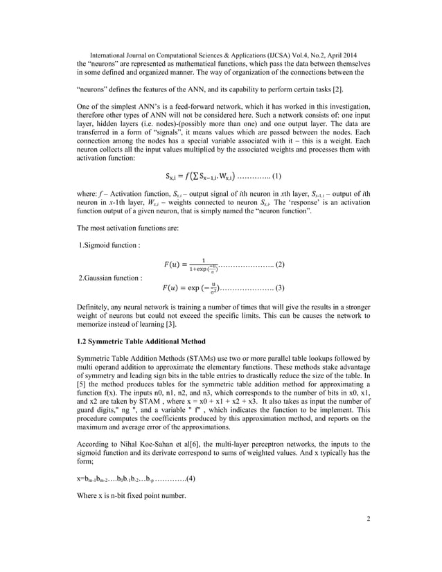 Feed forward neural network for sine | PDF